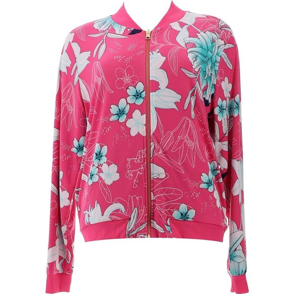 IMAN | Jackets & Coats | Iman Gchic Reversible Stretch Knit Bomber ...